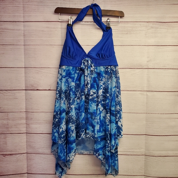 Modlily | Swim | Modlily Womens Halter Swimdress Set Asymmetrical Hem ...